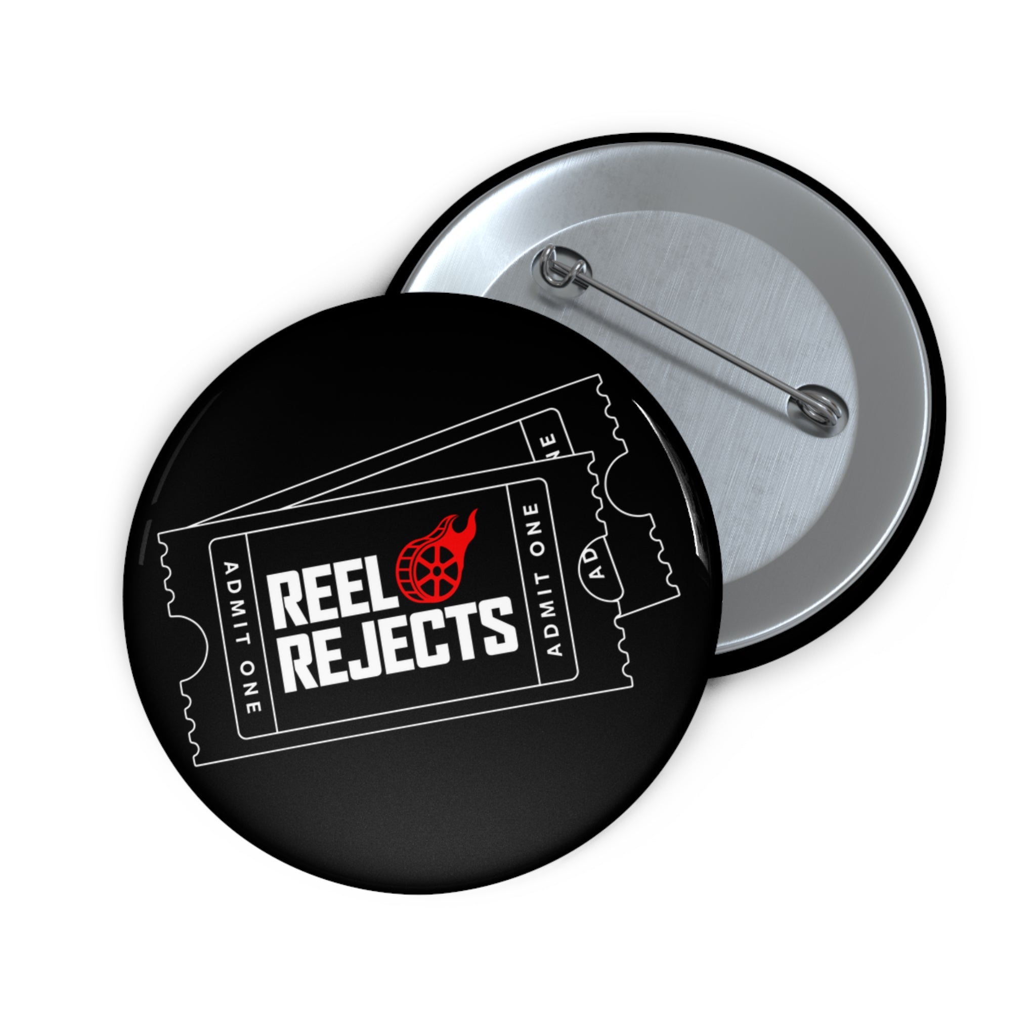 Reel Rejects Movie Ticket Pin Button – Reject Nation Shop